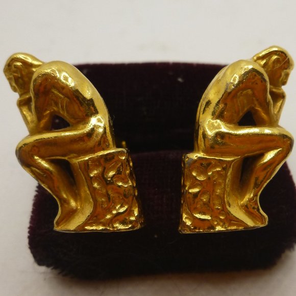 Source Unknown | Accessories | Vintage The Thinker Cuff Links | Poshmark